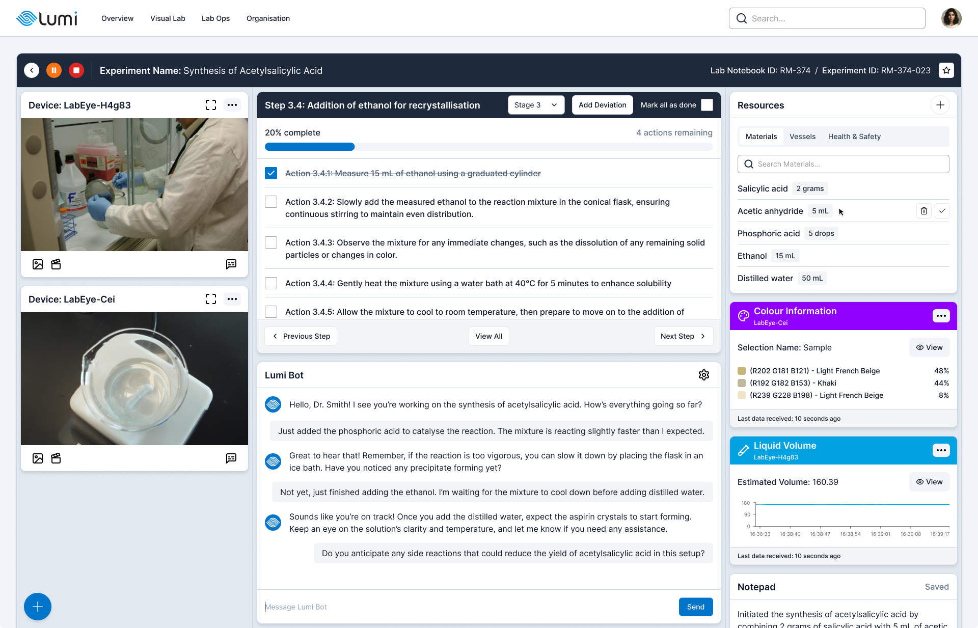 Lumi: visual intelligence platform for scientists
